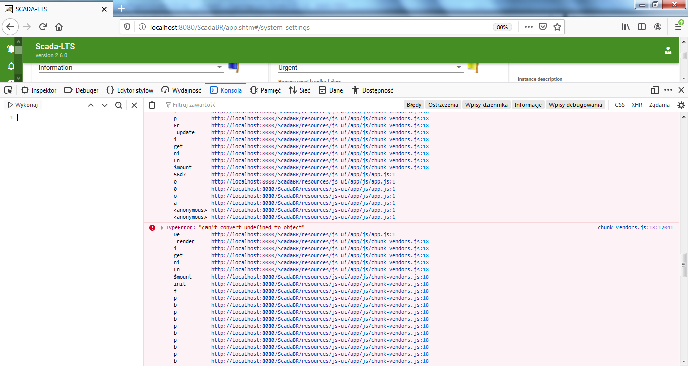 TypeError in SystemSettings Vue.js page and DataPoint details · Issue #1633 · SCADA-LTS/Scada ...