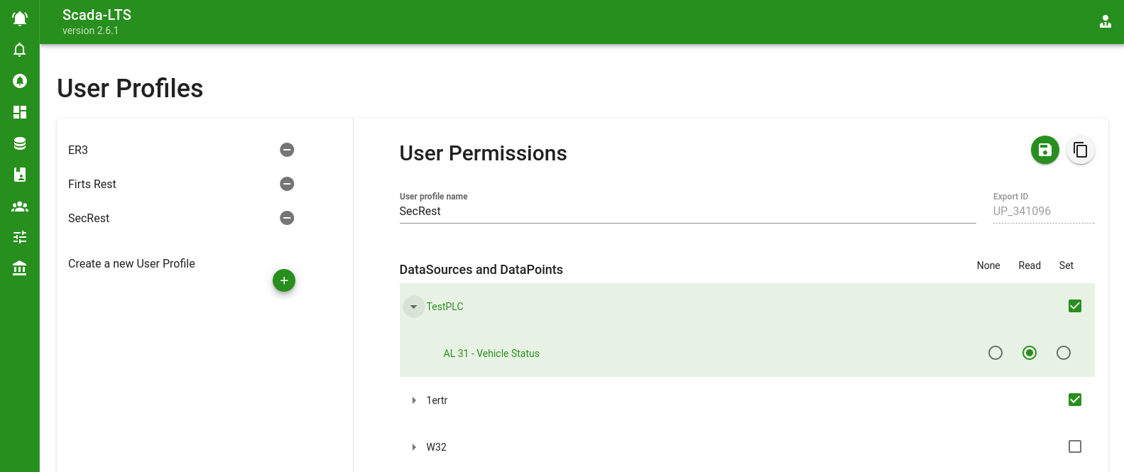 User Profiles as new Vue.js page · Issue #1860 · SCADA-LTS/Scada-LTS · GitHub