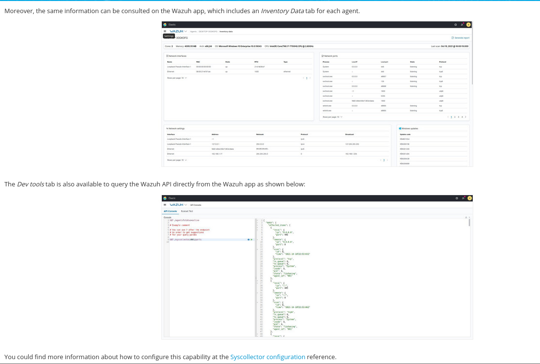 [Section Update] Using Syscollector for triggering alerts by tinachoB ...