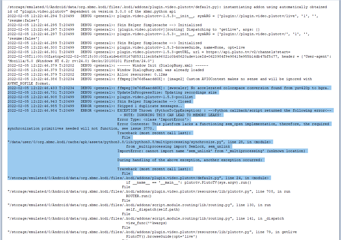 Cannot run Pluto.tv addon with nightly build Kodi 19.3 · Issue #138 · Lunatixz/KODI_Addons · GitHub