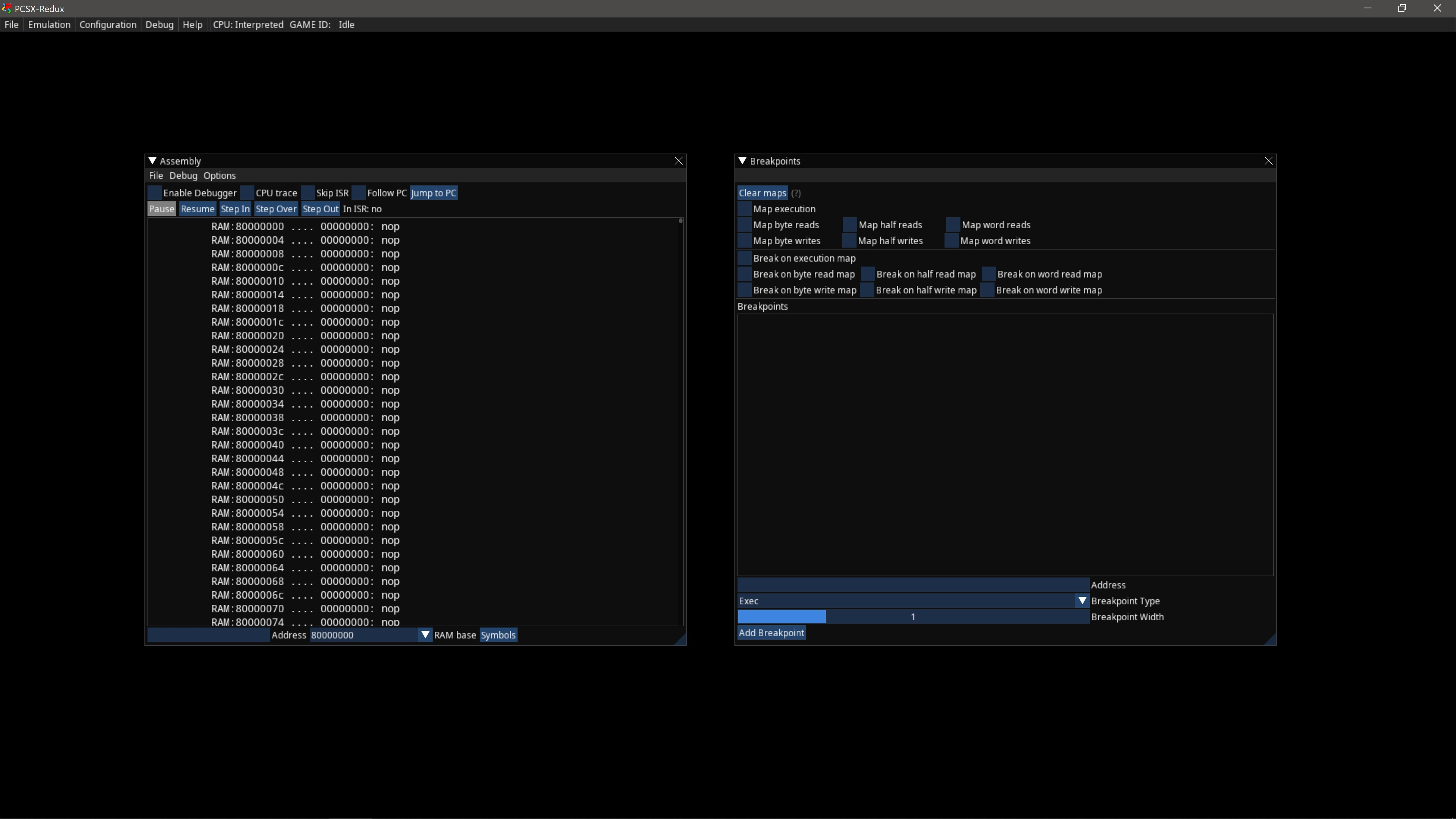 The tabbed window is flickering and can't be used when the tabs "Assembly" and "Symbols" are ...