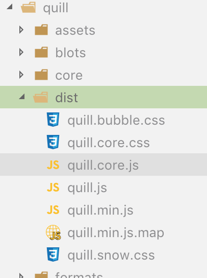 Error: ENOENT: no such file or directory, open 'MyProject\node_modules\quill\dist\quill.core.js ...