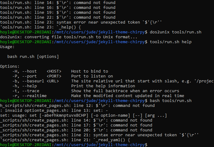 everything going wrong on setup · Issue #127 · cotes2020/jekyll-theme ...