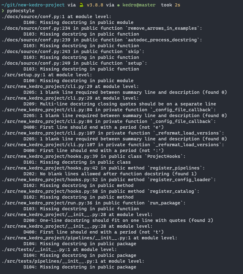 Fully document project template · Issue #701 · kedro-org/kedro · GitHub