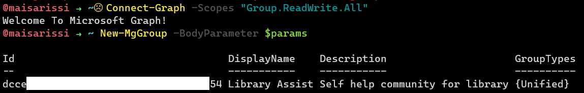 New-MgGroup command · Issue #1008 · microsoftgraph/msgraph-sdk-powershell · GitHub