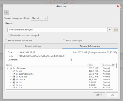 Change "Add new torrent" dialog layout · Issue #9359 · qbittorrent/qBittorrent · GitHub