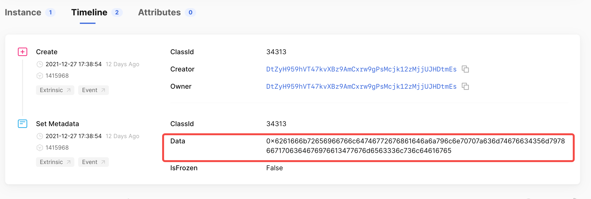 NFT Metadata#data should be converted to string from hex · Issue #992 · opensquare-network ...