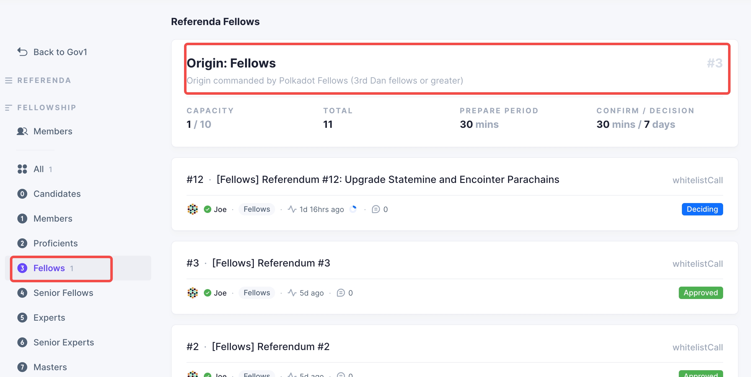 Show the minimum Dan level for a Fellowship referendum · Issue #2442 · opensquare-network ...
