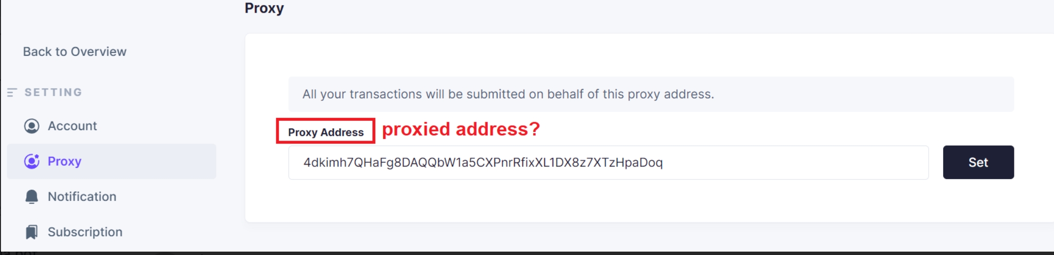 Change 'Proxy address' to 'Proxied address' · Issue #2532 · opensquare-network/subsquare · GitHub