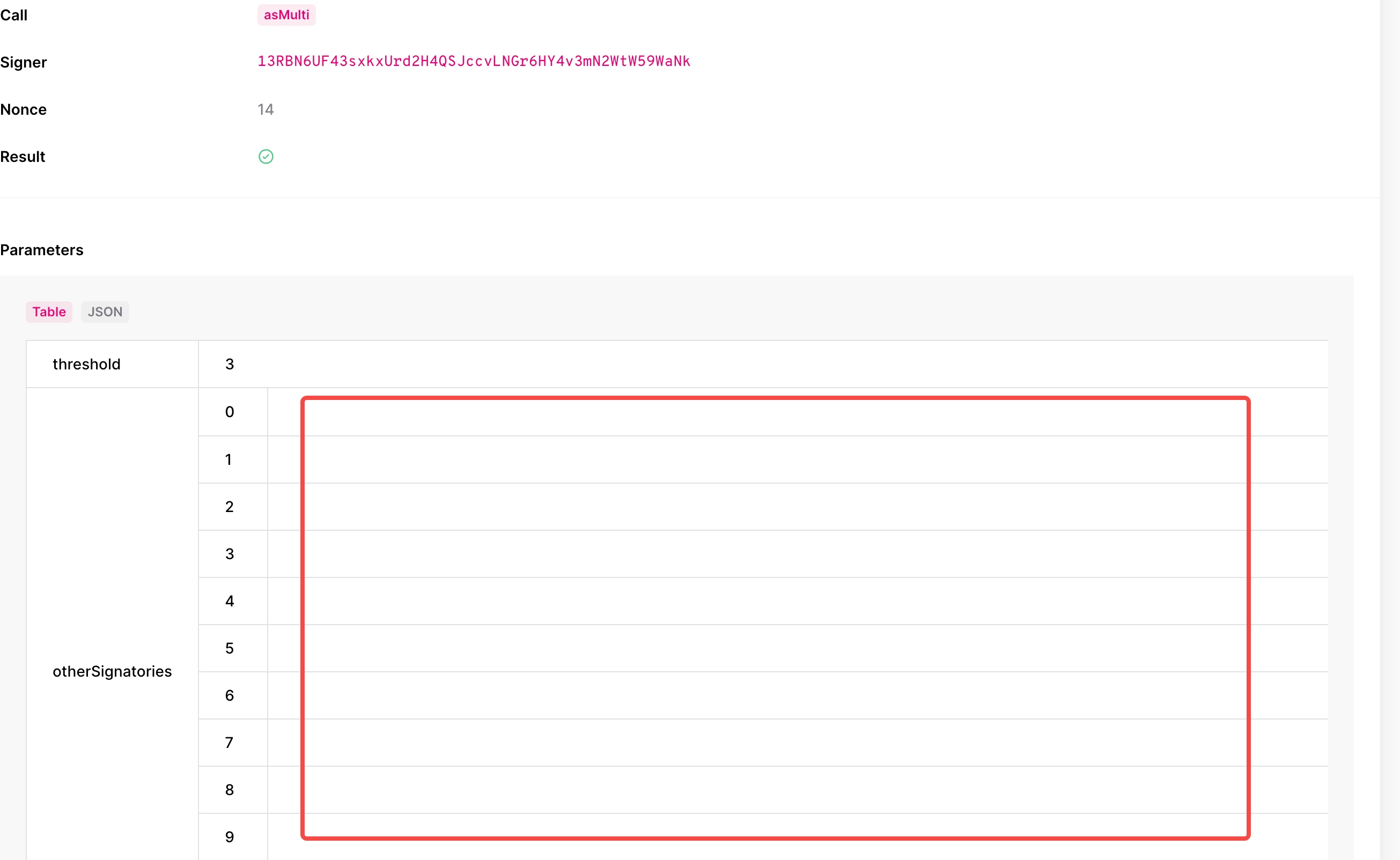 Other signatories are not shown on multisig extrinsic table · Issue #672 · opensquare-network ...
