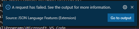 [json-language-features] Error while computing completions: Maximum call stack size exceeded ...