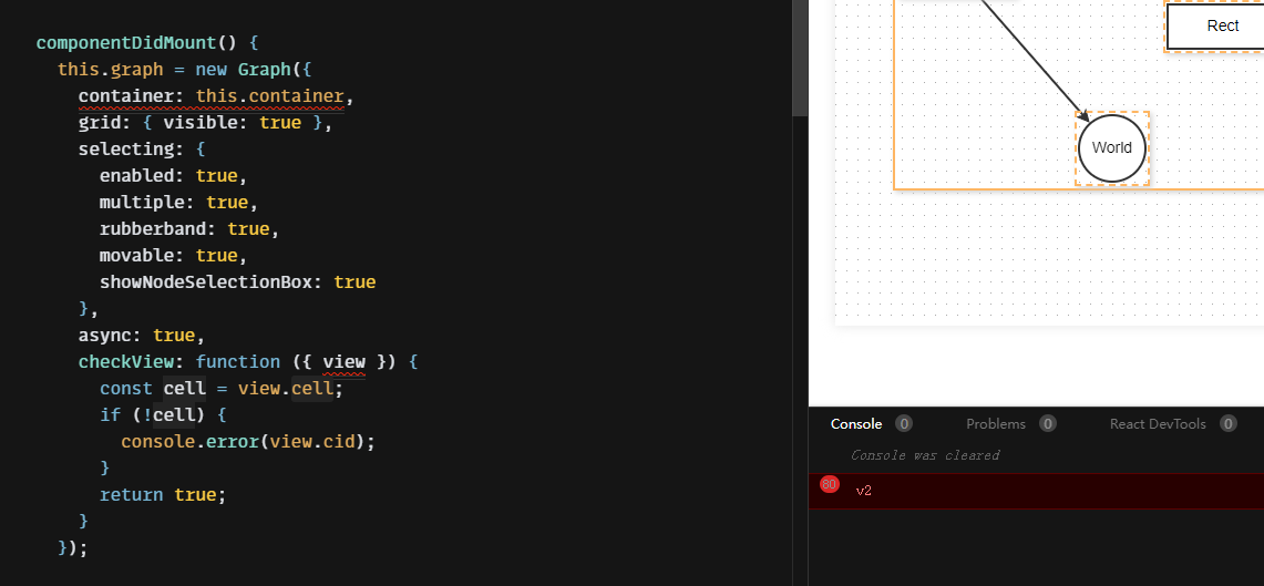 checkView方法和 Selection 功能 是否存在冲突？ · Issue #1918 · antvis/X6 · GitHub