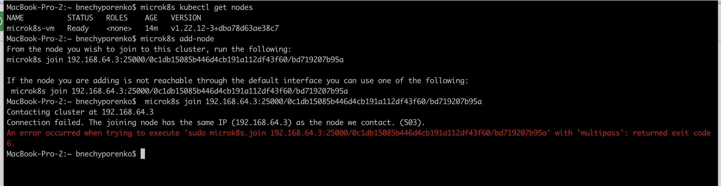 add node on macOS not working · Issue #2190 · canonical/microk8s · GitHub
