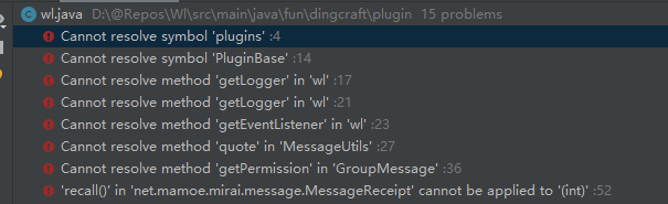 无法导入 net.mamoe.mirai.console.plugins.PluginBase; · Issue #19 · project-mirai/mirai-console ...