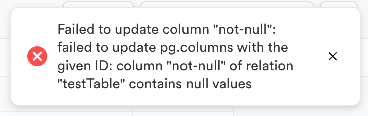 Adding non-nullable columns to a table fails silently · Issue #8740 · supabase/supabase · GitHub