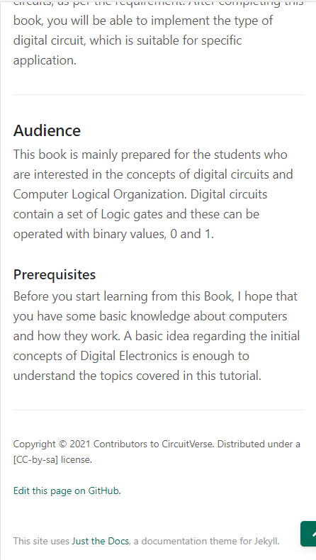 Scroll To Top Button Not Responsive · Issue 569 · Circuitverseinteractive Book · Github