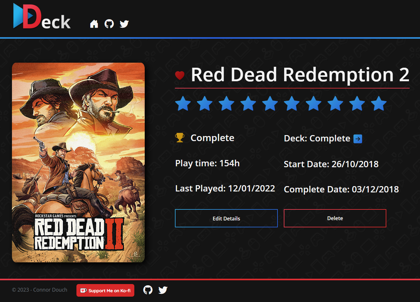 GitHub - Doochey/PlayDeck: A locally hosted web interface to manage and review your video game ...