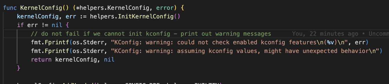 KernelConfig not necessarily initialized · Issue #2011 · aquasecurity/tracee · GitHub