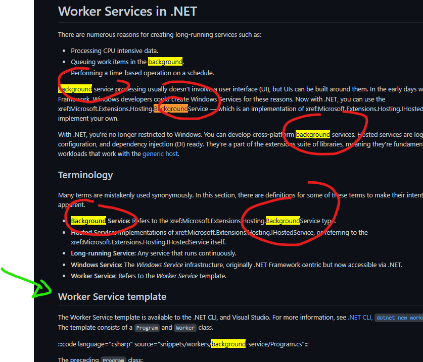 Change to title to `BackgroundService` instead of `Worker` · Issue #28451 · dotnet/docs · GitHub