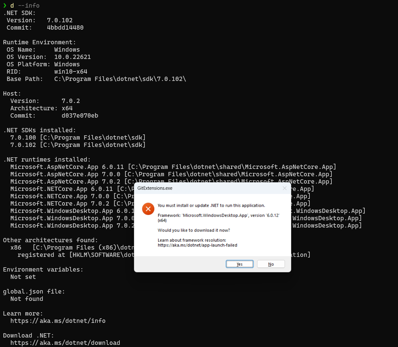 Updating GitEx brick the app due to not being self contained publish · Issue #10669 ...