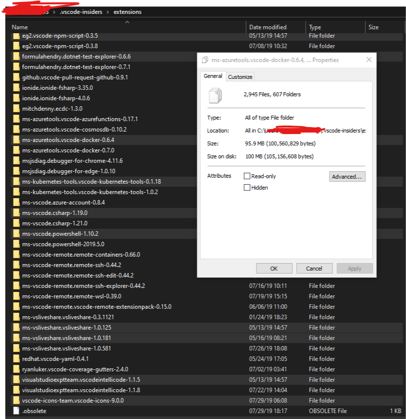 Old extension never removed · Issue #78107 · microsoft/vscode · GitHub