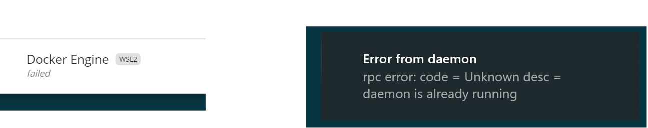 Wsl2 Cannot Start Wsl Context Daemon Already Running · Issue 4444 · Dockerfor Win · Github