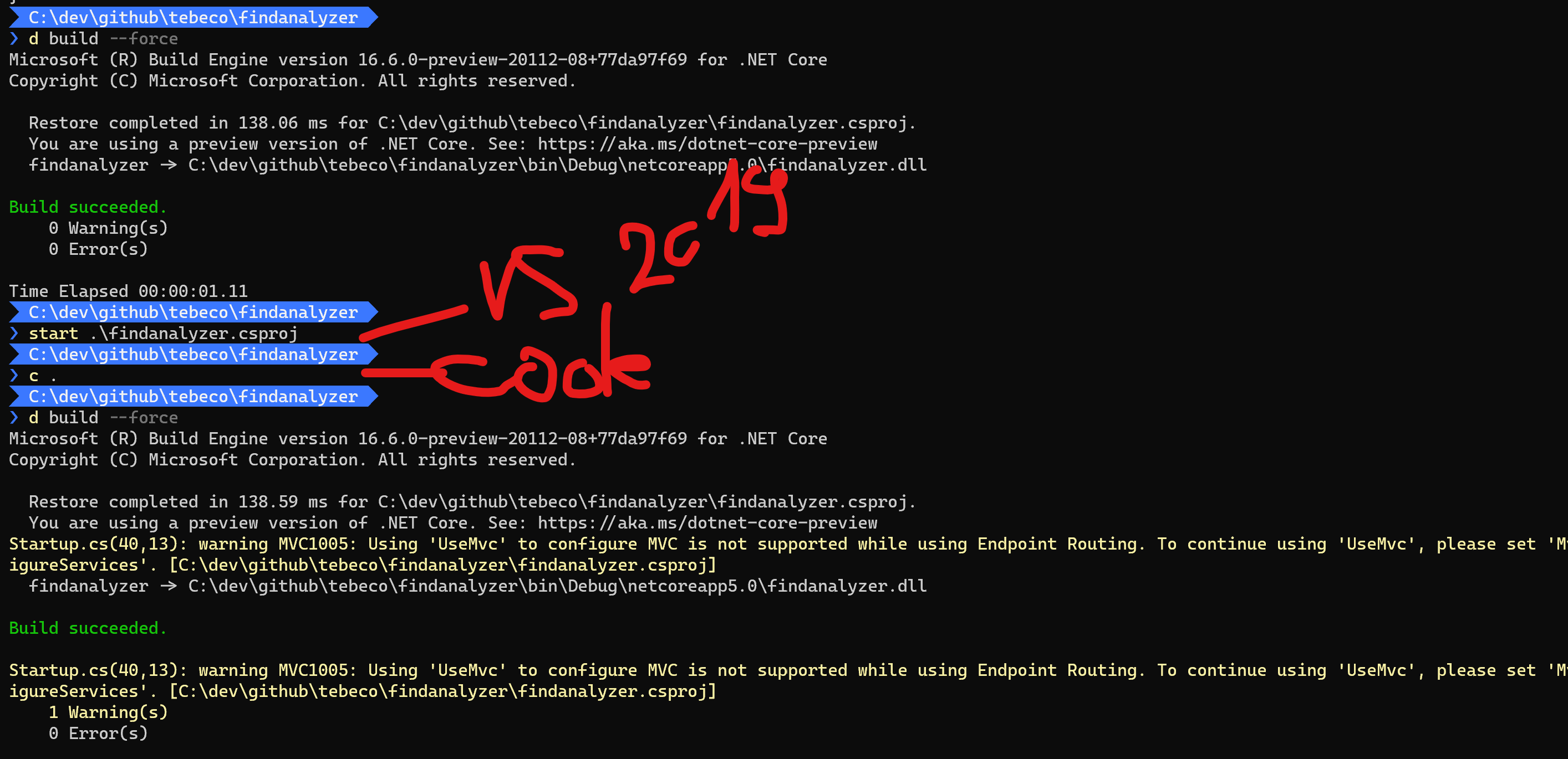 Analyzer not kicking from "dotnet build" if IDE not open · Issue #20095 · dotnet/aspnetcore · GitHub