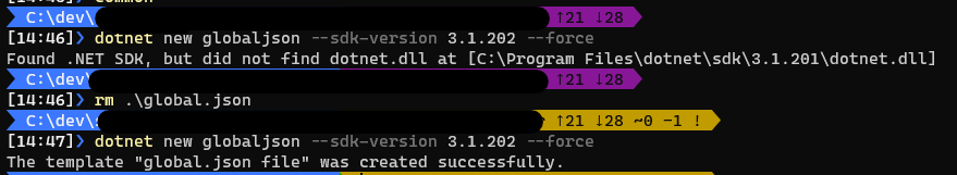 Cannot update global.json since 3.x (global.json VS update in place ?) · Issue #11648 · dotnet ...