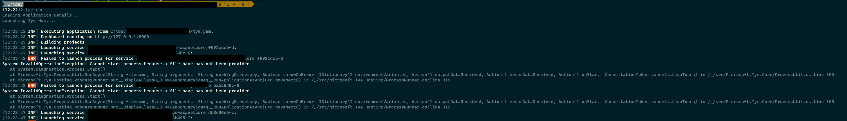 [SILENT ERROR] Tye run does not supports for CsProj containing "TargetFrameworkS" · Issue #564 ...