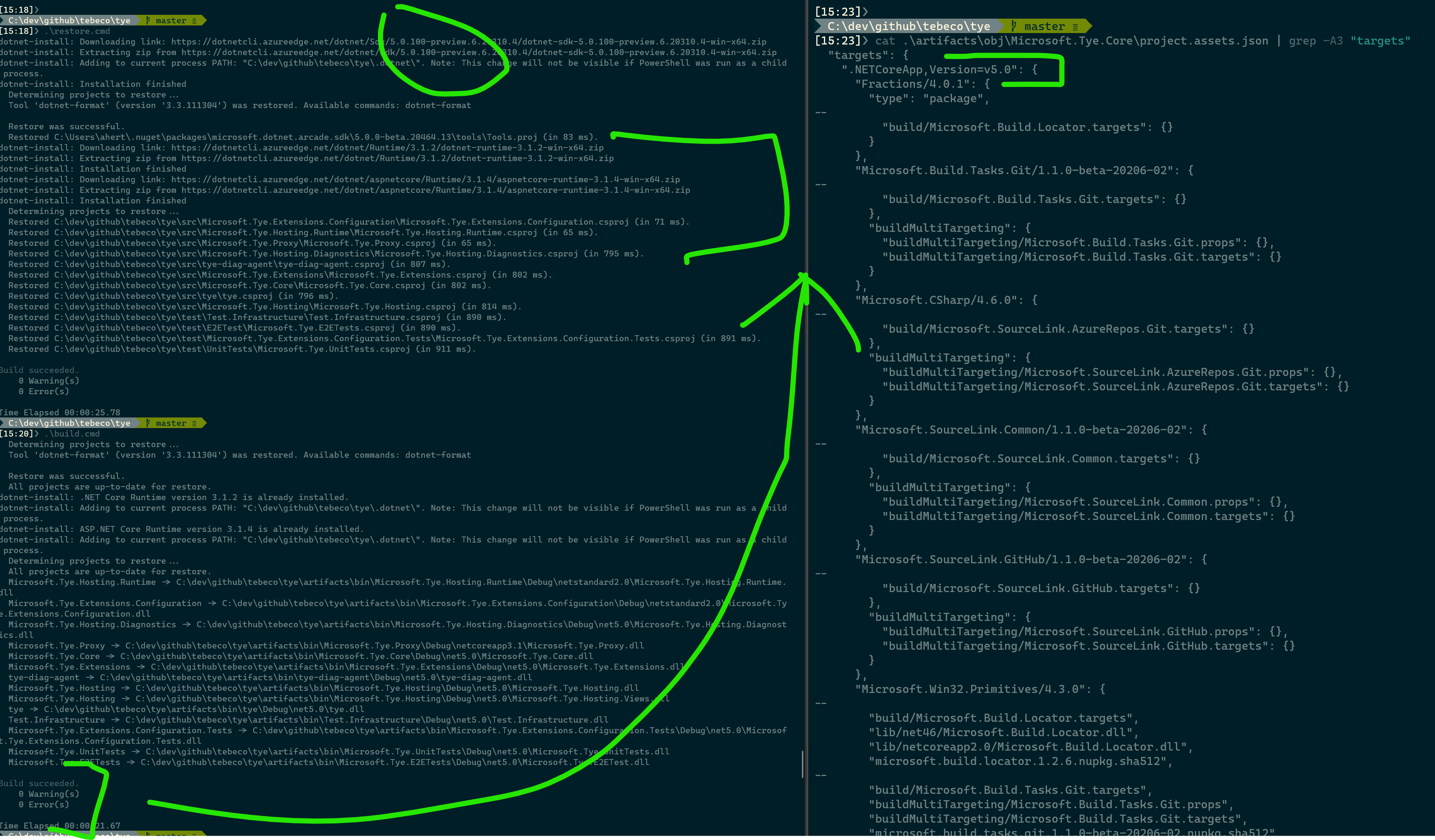 Cannot Build tye after updating VS2019 16.8 preview3.0 / sdk 5.0.0-rc1 / VsCode (Lots of ...