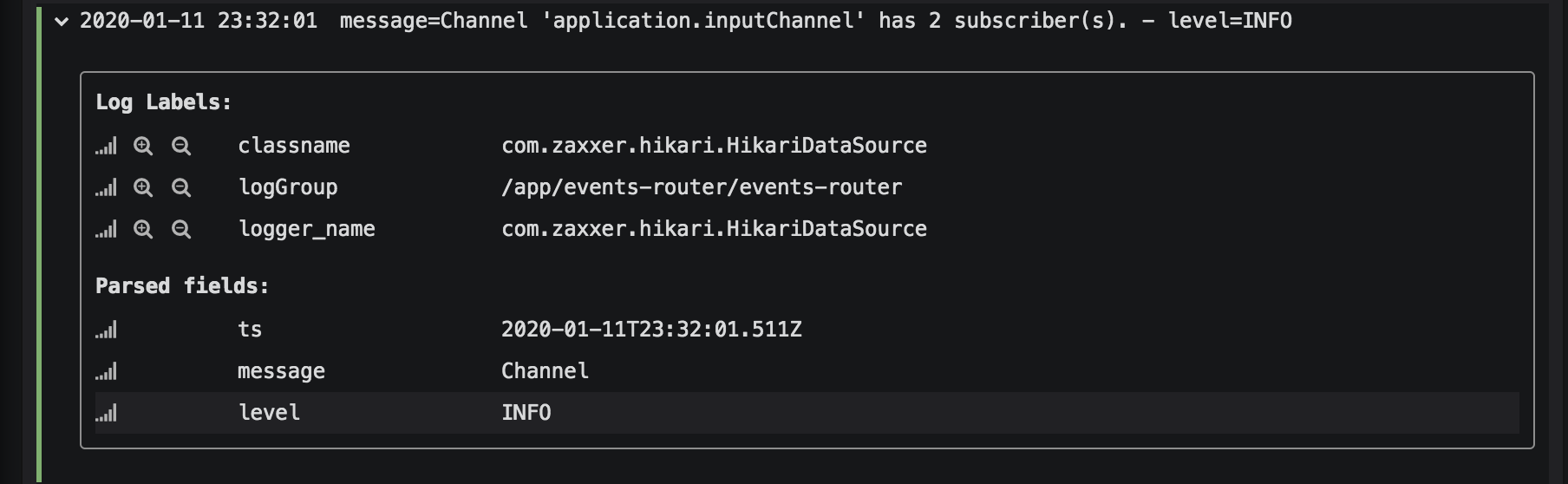 [Explore] Colors for log level not working when level is a label instead of a parsed field ...