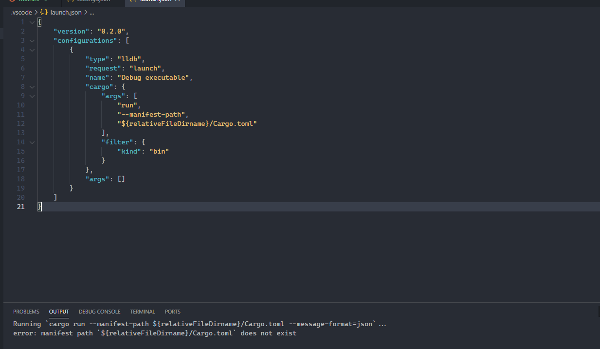 VSCode Predefined variables doesn't seems to be working inside Cargo options · Issue #403 ...