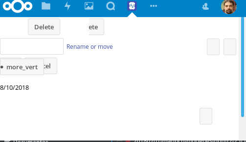 Interface/Icons look broken, UI issues · Issue #4 · CarnetApp/CarnetNextcloud · GitHub