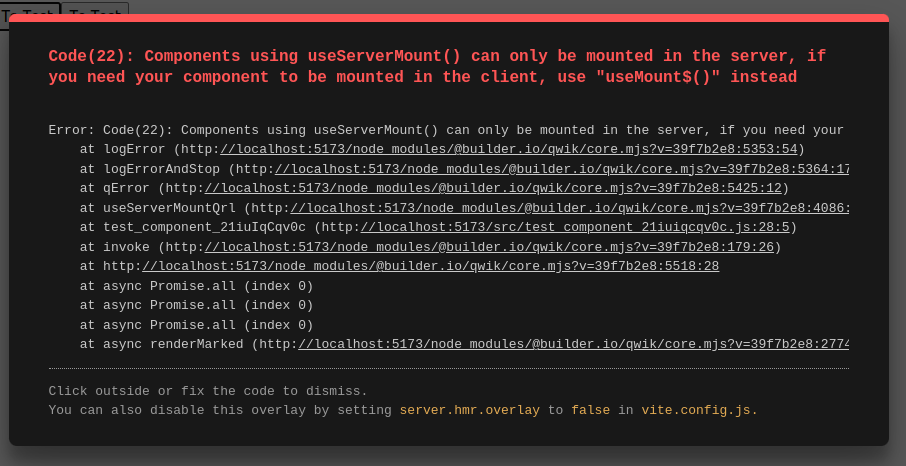 Useservermount Does Not Work With Link · Issue 1449 · Qwikdev Qwik