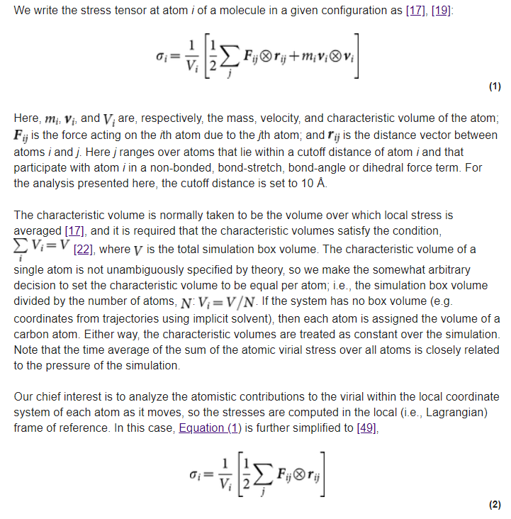 Calculation of per-atom atomic stresses · Issue #2835 · openmm/openmm · GitHub