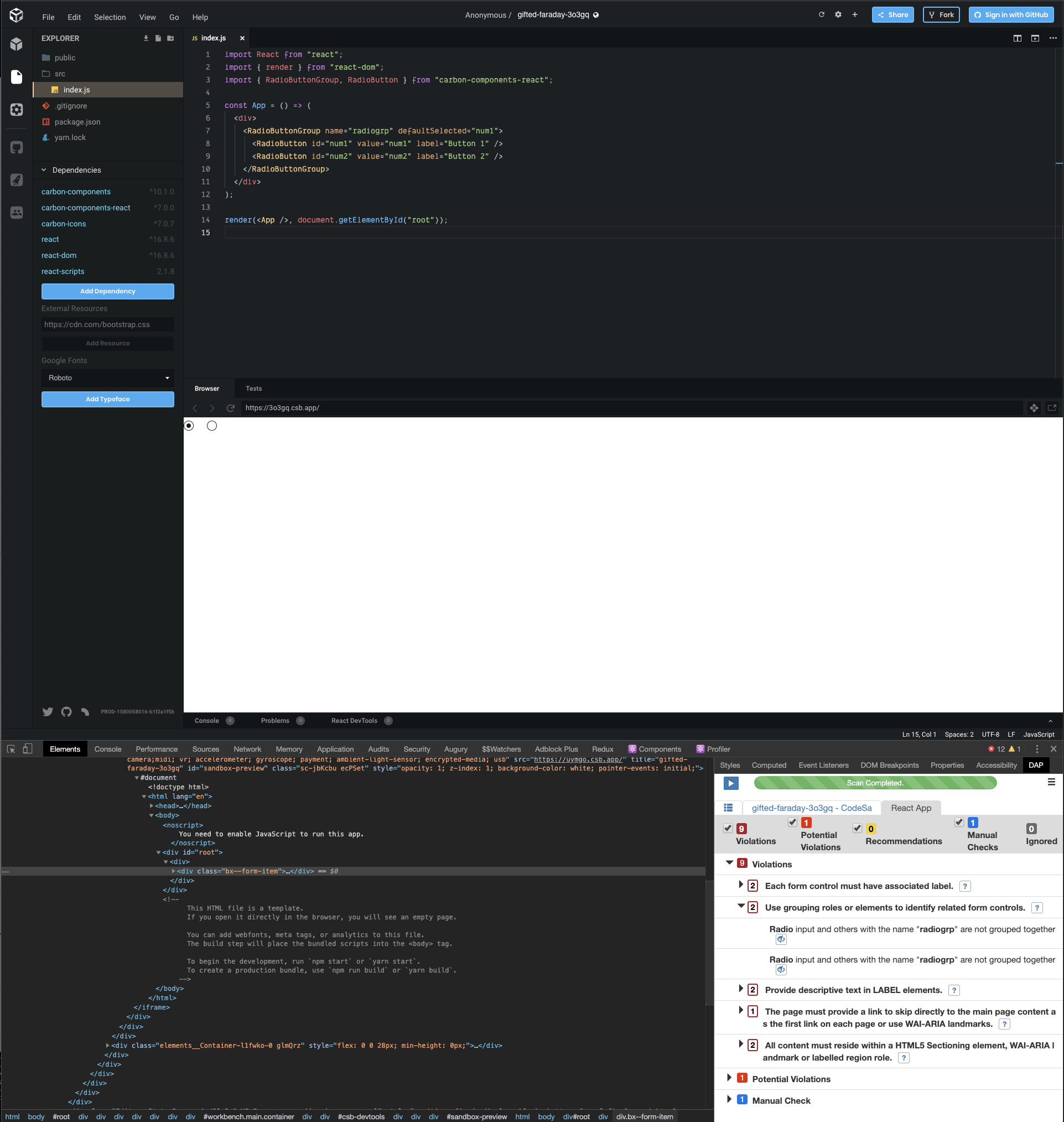 RadioButtonGroup needs role="radiogroup" · Issue #5196 · carbon-design-system/carbon · GitHub