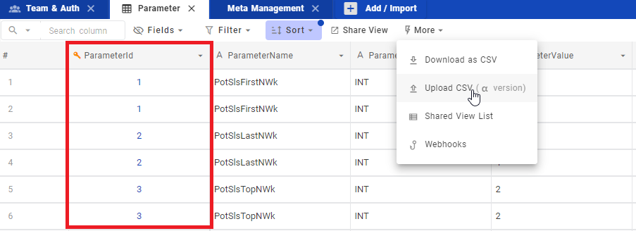 import csv on existing table allows duplicate data in primary key · Issue #3438 · nocodb/nocodb ...