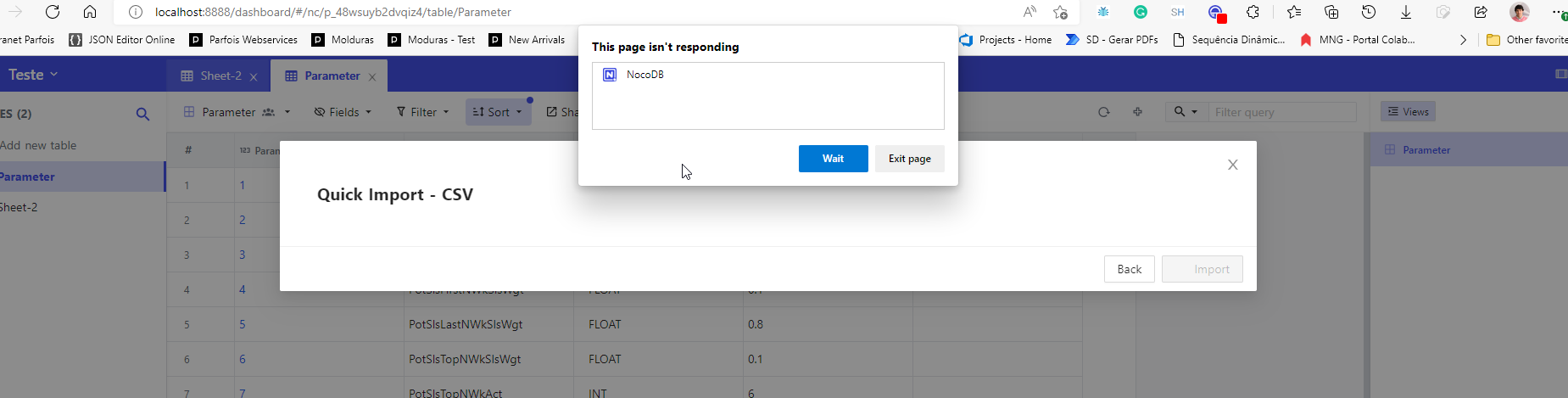 import csv on existing table allows duplicate data in primary key · Issue #3438 · nocodb/nocodb ...