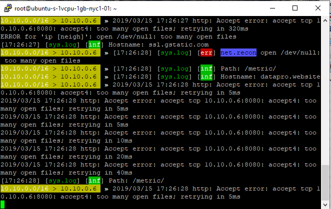 error accepting connection: too many open files. · Issue #493 · bettercap/bettercap · GitHub
