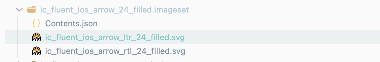 LTR and RTL icon were built into same imageset in iOS · Issue #367 · microsoft/fluentui-system ...