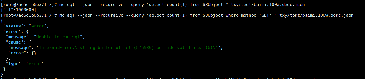 Suspected Memory Leak In S3select Limit Behavior · Issue 17235 · Miniominio · Github 