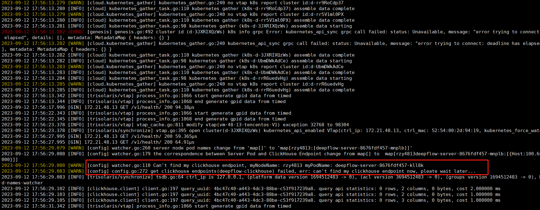 [BUG] 修改deepflow-server的server.yaml文件后，pod重启失败。 · Issue #4226 · deepflowio/deepflow · GitHub