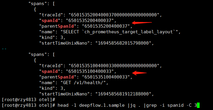 [BUG] OTel输出的数据中parentSpanId与spanId相同 · Issue #4252 · deepflowio ...