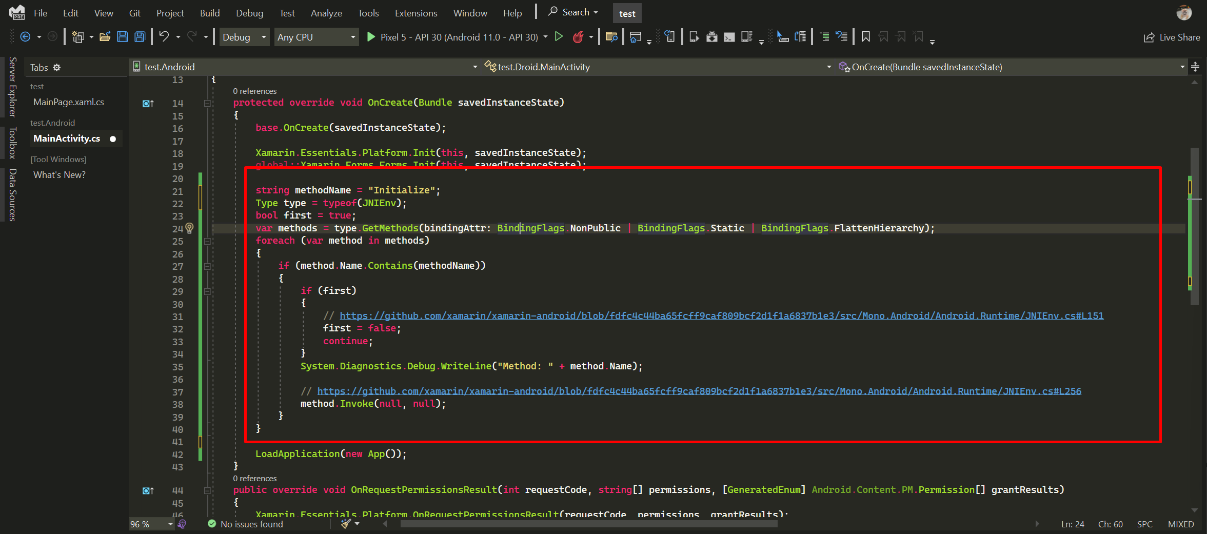 The Debugger Isnt Breaking Correctly When There Is An Exception In Vsmac 2022 Vsmac Preview