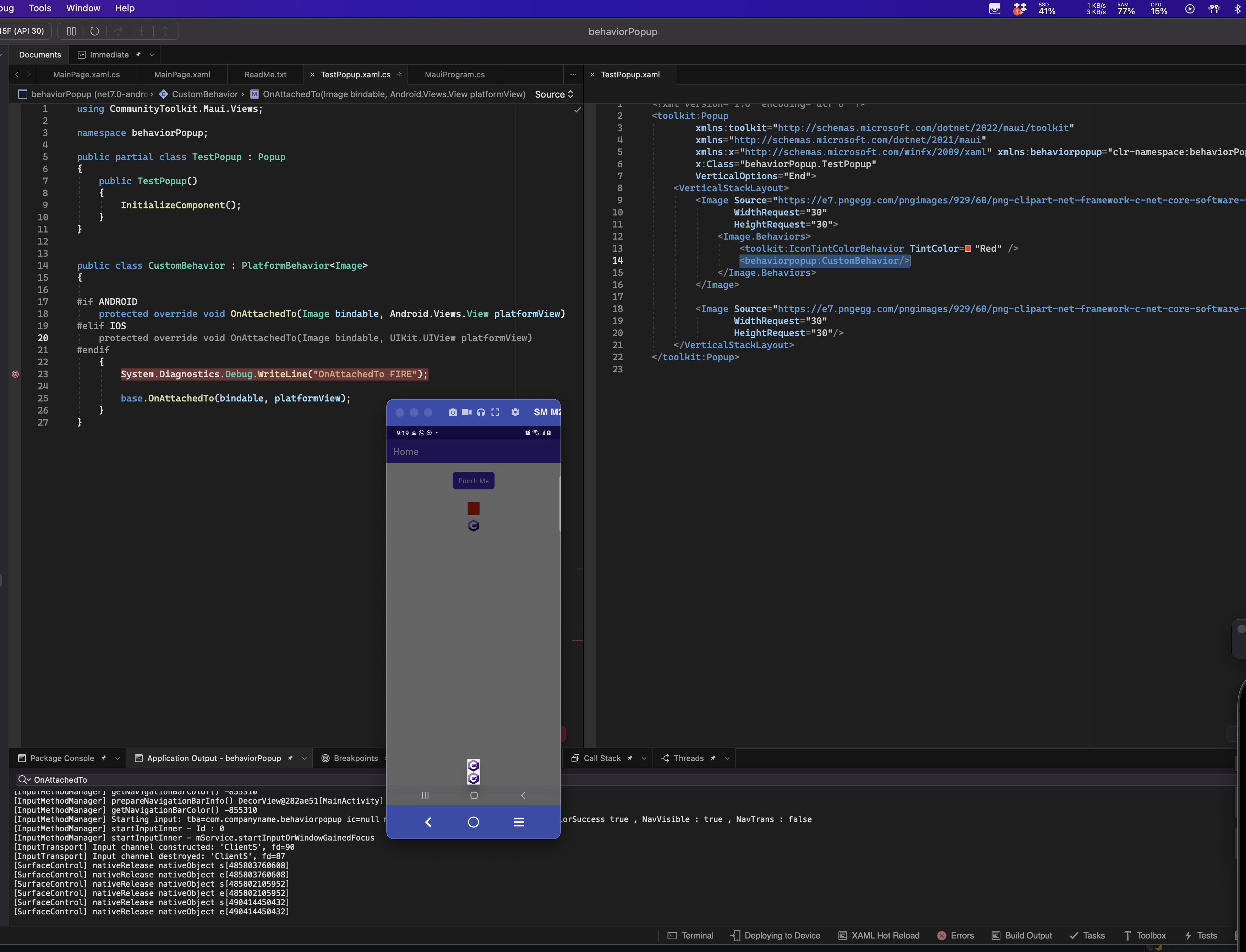 [bug] Icontintcolorbehavior Is Not Working Inside Popup Android · Issue 663 · Communitytoolkit