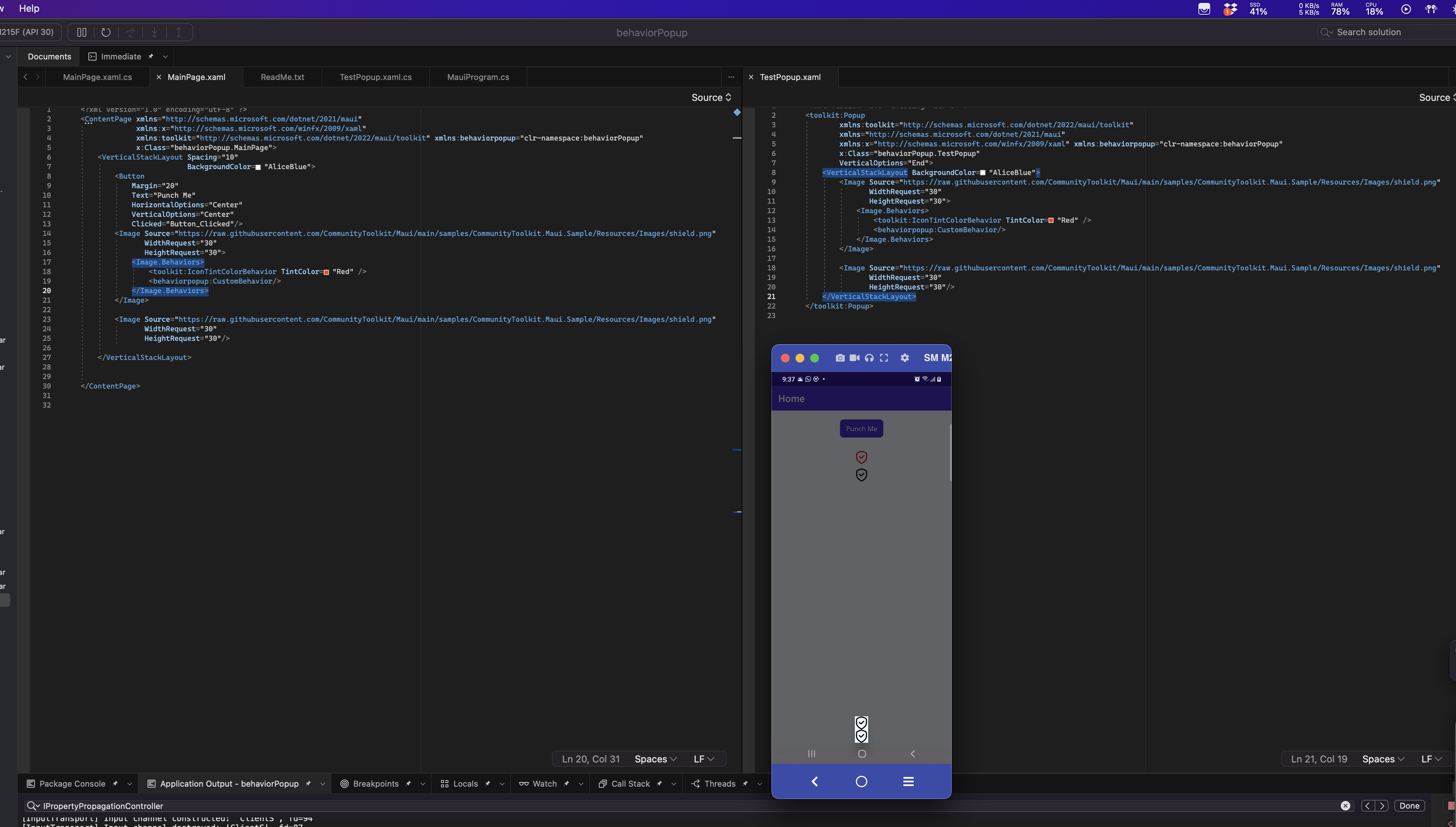 [BUG] IconTintColorBehavior is not working inside popup #Android · Issue #663 · CommunityToolkit ...