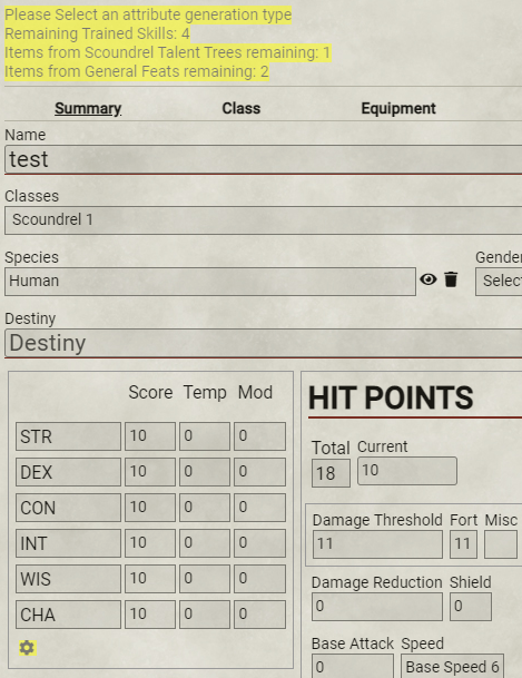 Bonus Trained Skill For Human Still Doesnt Work · Issue 71 · Kypvalanxfoundry Vtt Starwars