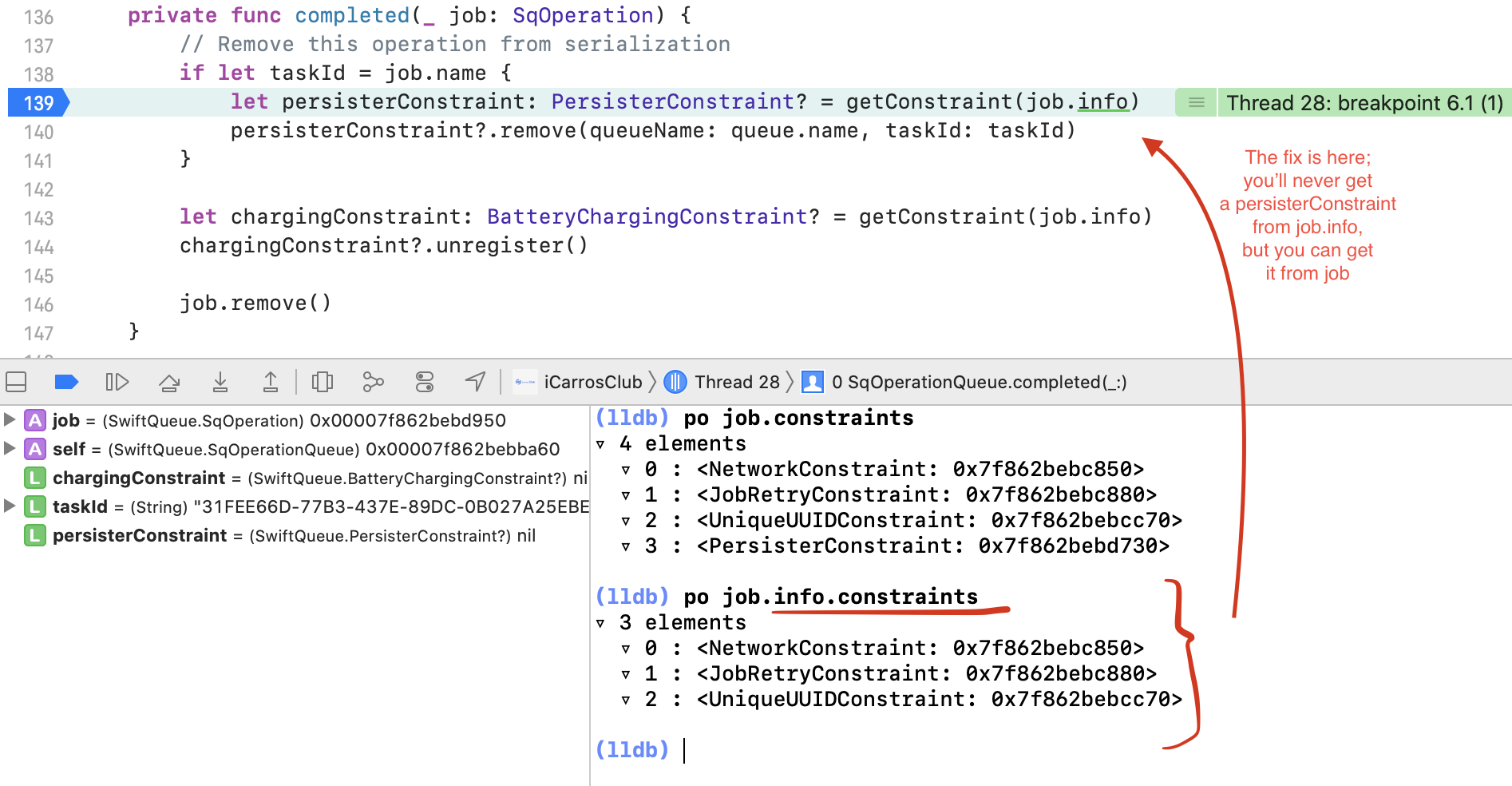 Persisted jobs are not removed anymore in v5.0.1 · Issue #367 · lucas34/SwiftQueue · GitHub