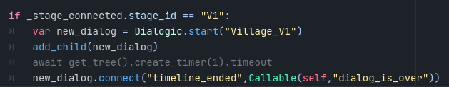 Can't connect the signal 'timeline_ended' in my script. Noob Friendly 👍 · Issue #1485 · dialogic ...