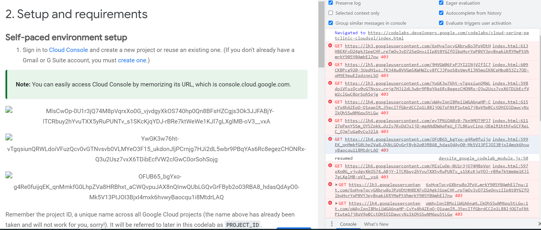 [cloud-spring-petclinic-cloudsql]: Images do not load and instead show their id tags · Issue ...